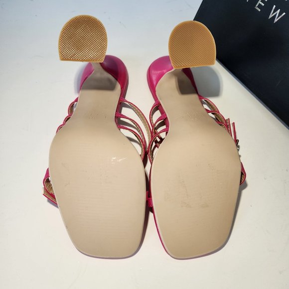 Nicole Miller | Shoes | Nicole Miller Hot Pink Wink Strappy Bling ...